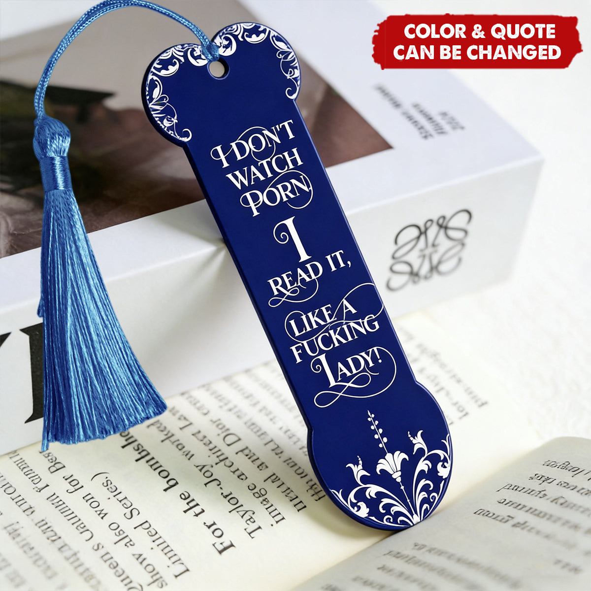 Funny Gifts For Smut Reading Lovers - Custom Acrylic Bookmark - febworld