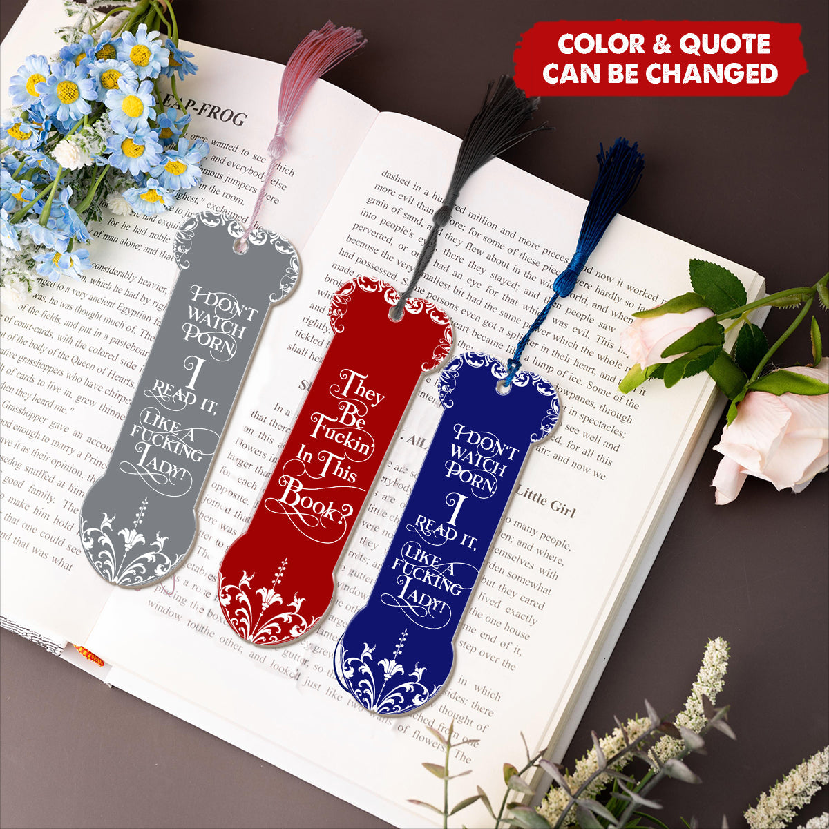 Funny Gifts For Smut Reading Lovers - Custom Acrylic Bookmark - febworld