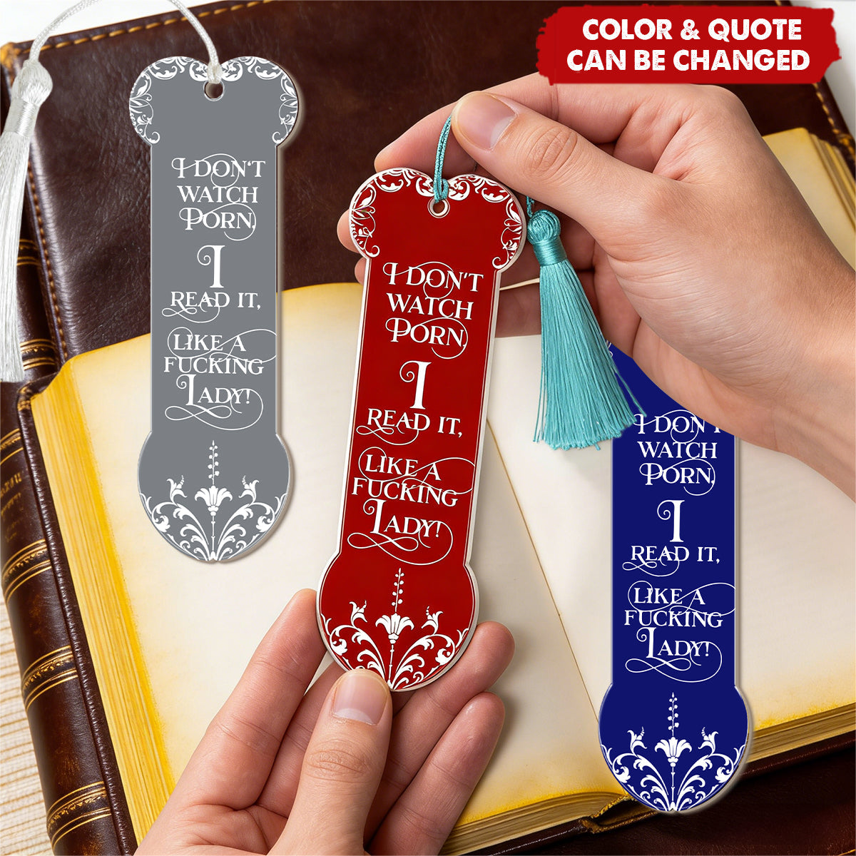 Funny Gifts For Smut Reading Lovers - Custom Acrylic Bookmark - febworld