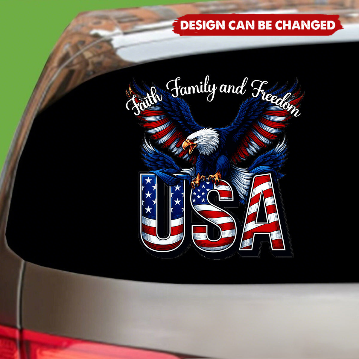 Faith, Family & Freedom America 250 Years Car Window Decal Sticker ...